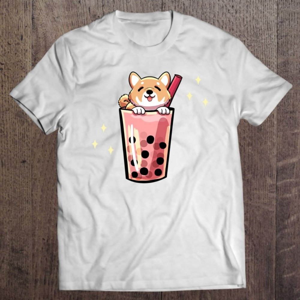 Shiba Inu Boba Bubble Milk Tea Kawaii Japanese Dog Ow… - Gem